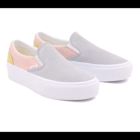 Vans | Shoes | Vans Platform Slip On Pastel | Poshmark